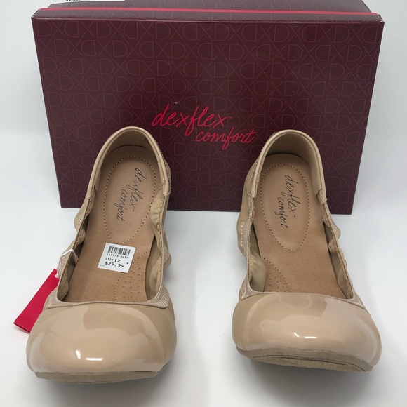 dexflex comfort | Shoes | New Dexflex Comfort Claire Flats Nude Memory ...